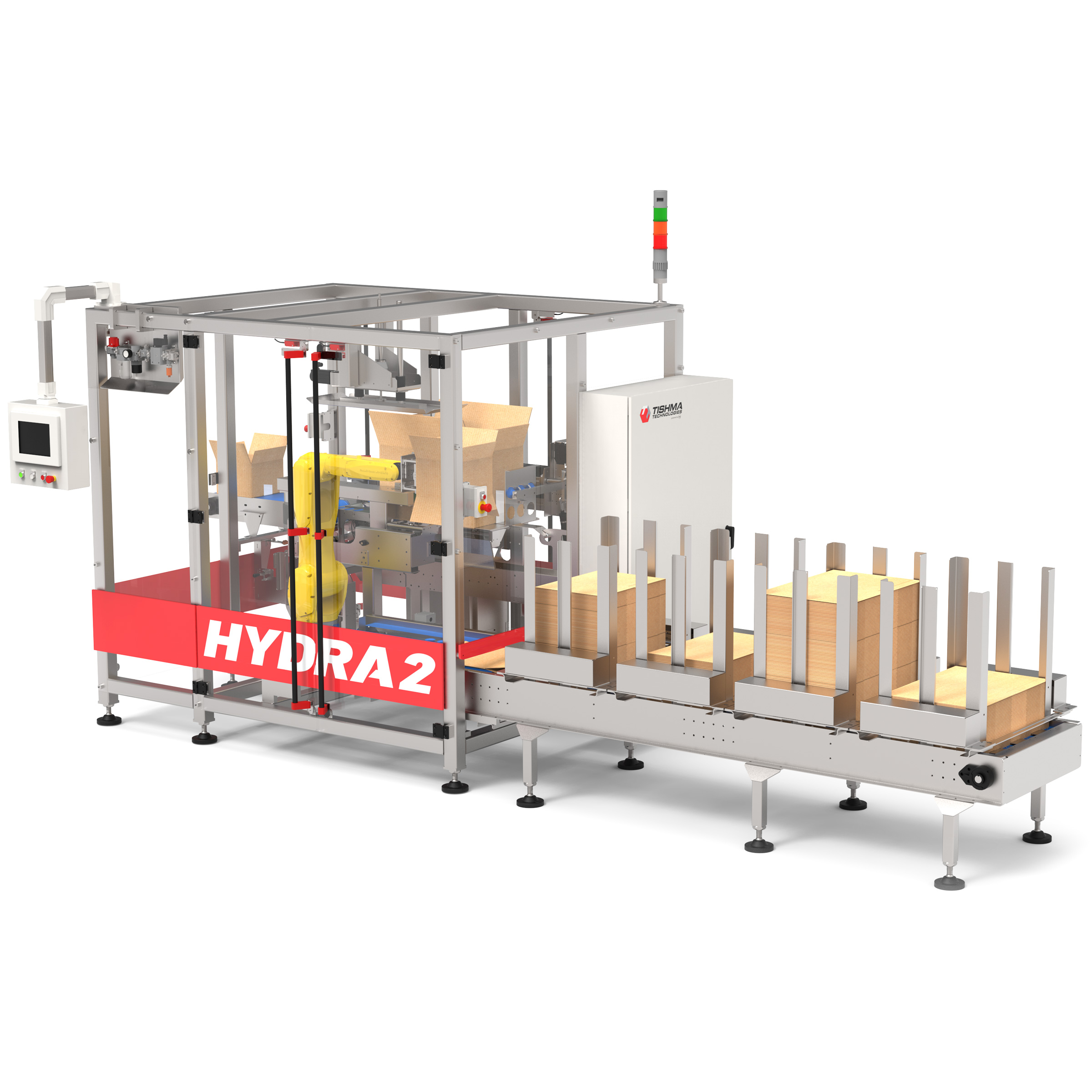 Hydra2 - Robotic Random Case Erector - Packaging Machinery